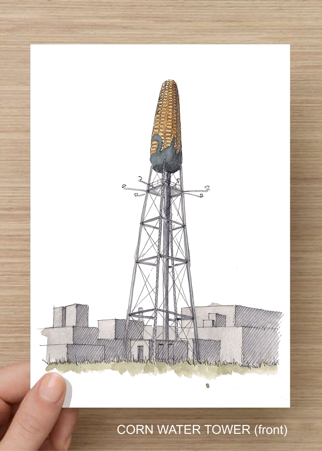 CORN WATER TOWER - Rochester, Minnesota, Quirky, Farming, Agriculture ...