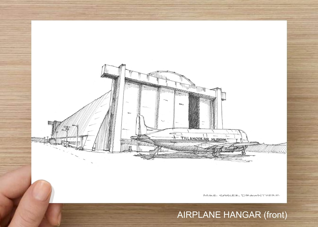 AIRPLANE HANGAR - Flight, Flying, Architecture, Runway, Drawing, Pen ...