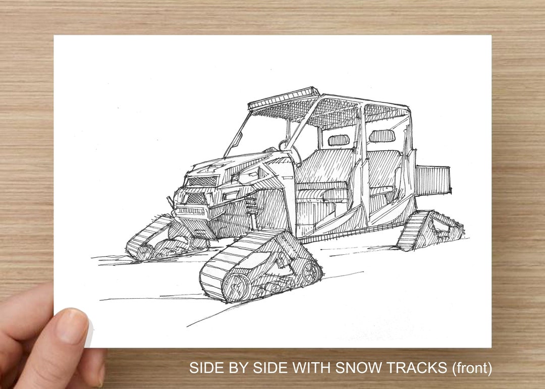 SIDE BY SIDE With Snow Tracks, Polaris Rzr, Winter, Snow, Ski Patrol ...