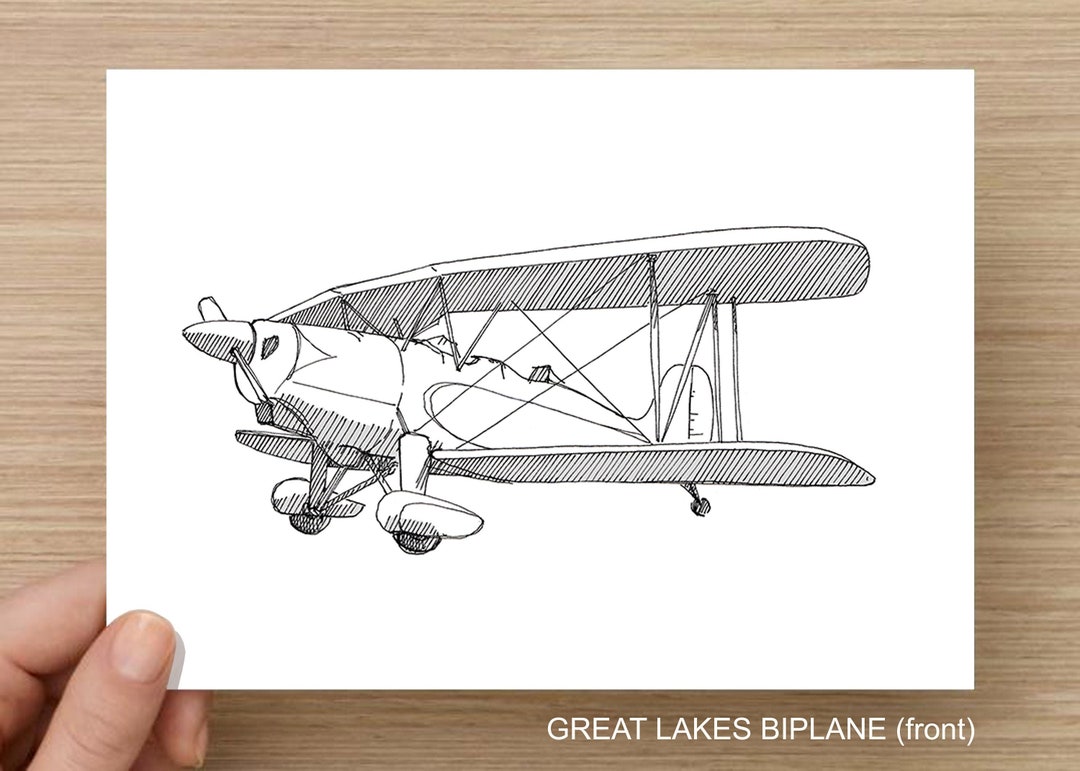 GREAT LAKES BIPLANE - Stunt Plane, Airplane, Fly, Travel, Flight, Ink ...