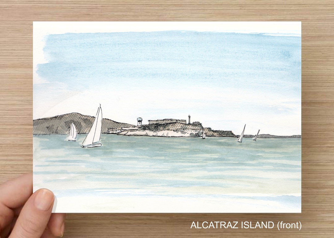 ALCATRAZ ISLAND PRISON - San Francisco, Bay, Sailing, California ...