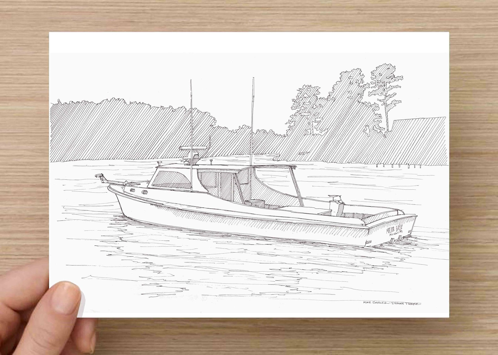 CHESAPEAKE CRABBING BOAT Wooden Deadrise Maryland Eastern - Etsy