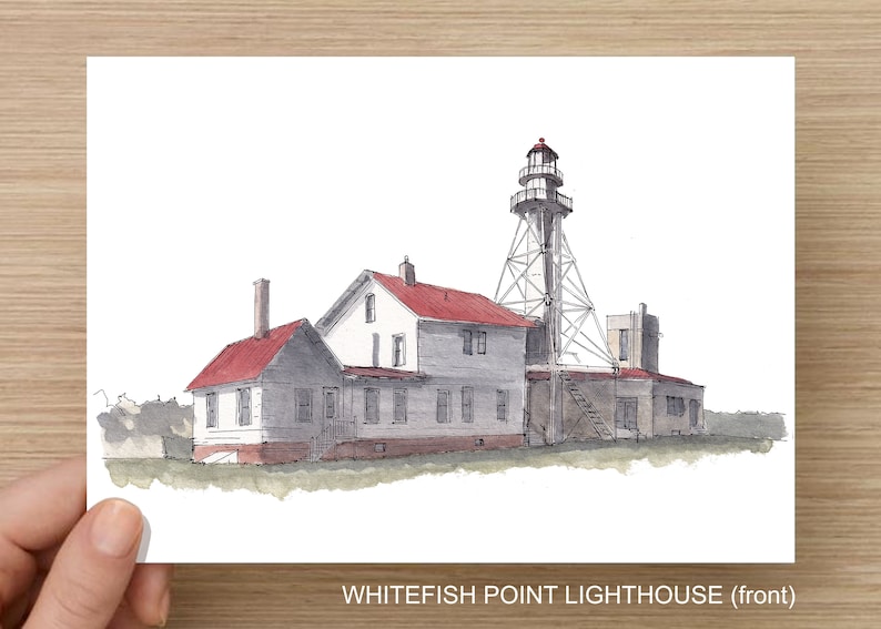 WHITEFISH POINT LIGHTHOUSE Michigan Upper Peninsula - Etsy