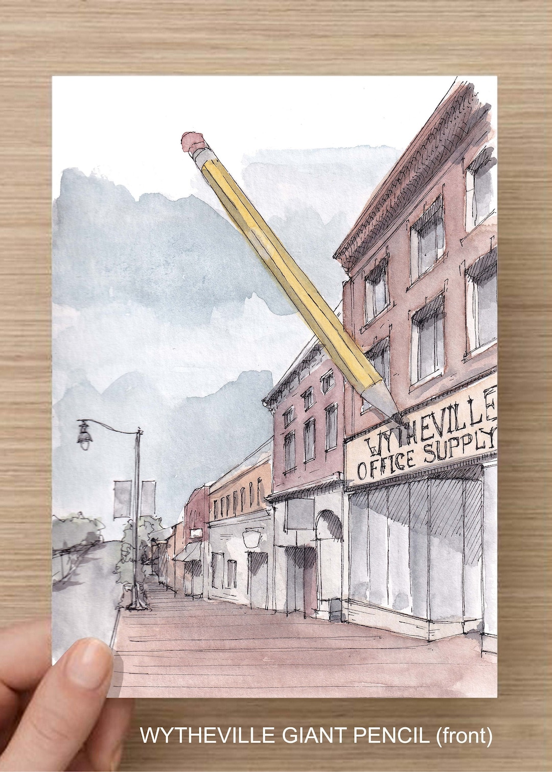 GIANT PENCIL in Wytheville, Virginia - Main Street, Office Supply ...