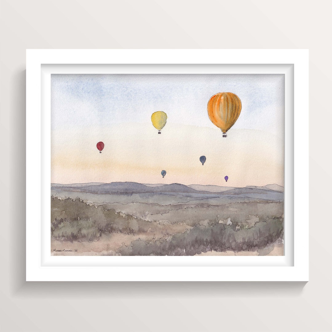 TEMECULA VALLEY BALLOONS - Hot Air Balloon, California, Ink and ...