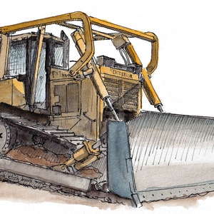 CATERPILLAR BULLDOZER - Excavator Heavy Construction Earthwork ...