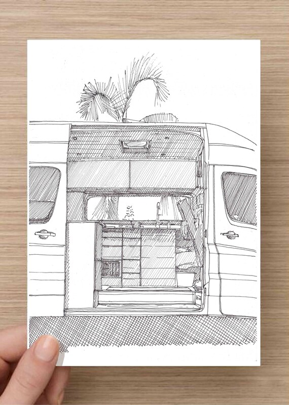 2017 Mercedes Sprinter Van Drawing