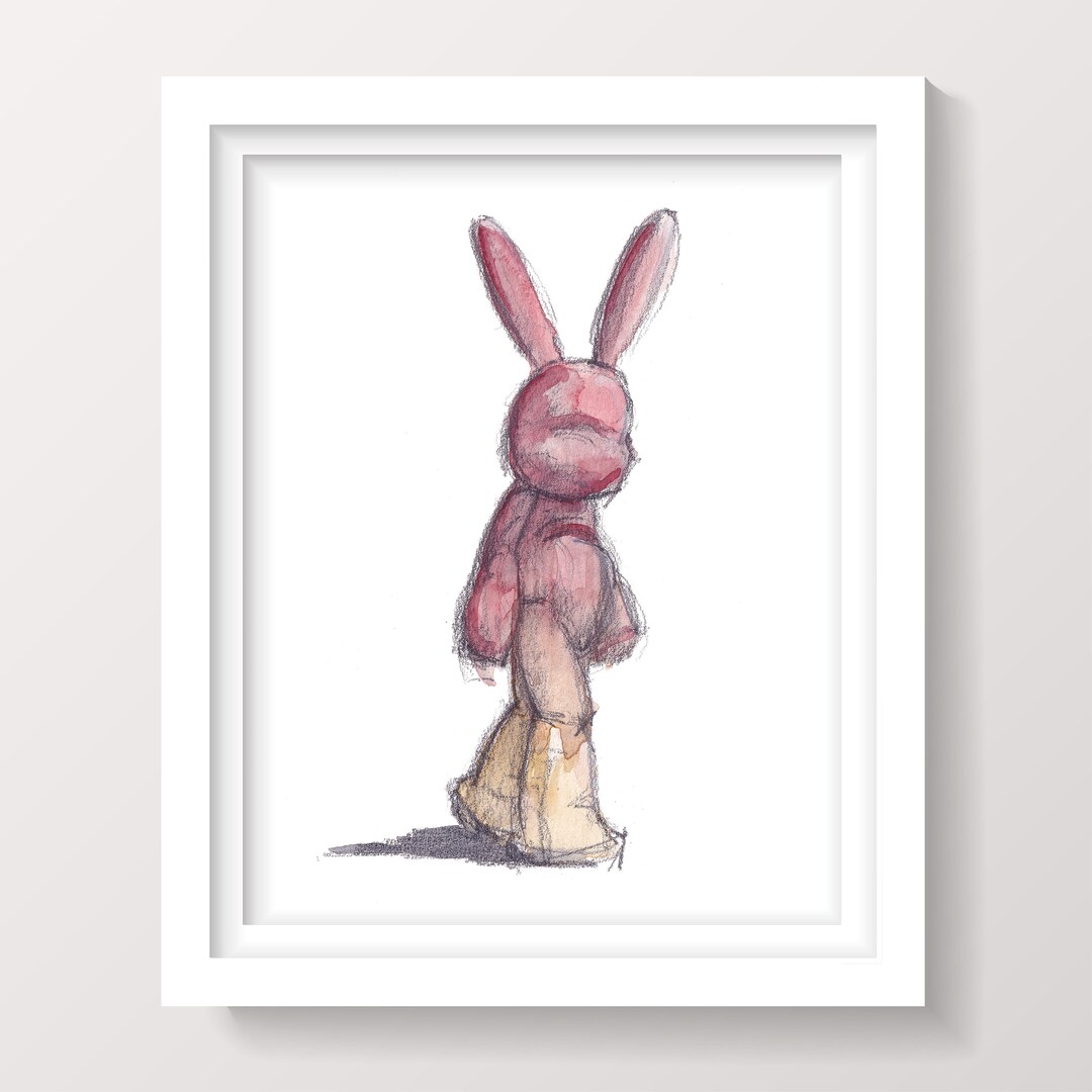 BLACK ROCK CITY 2023 - Pink Rabbit, Mona, Playa Art, Ink and Watercolor ...