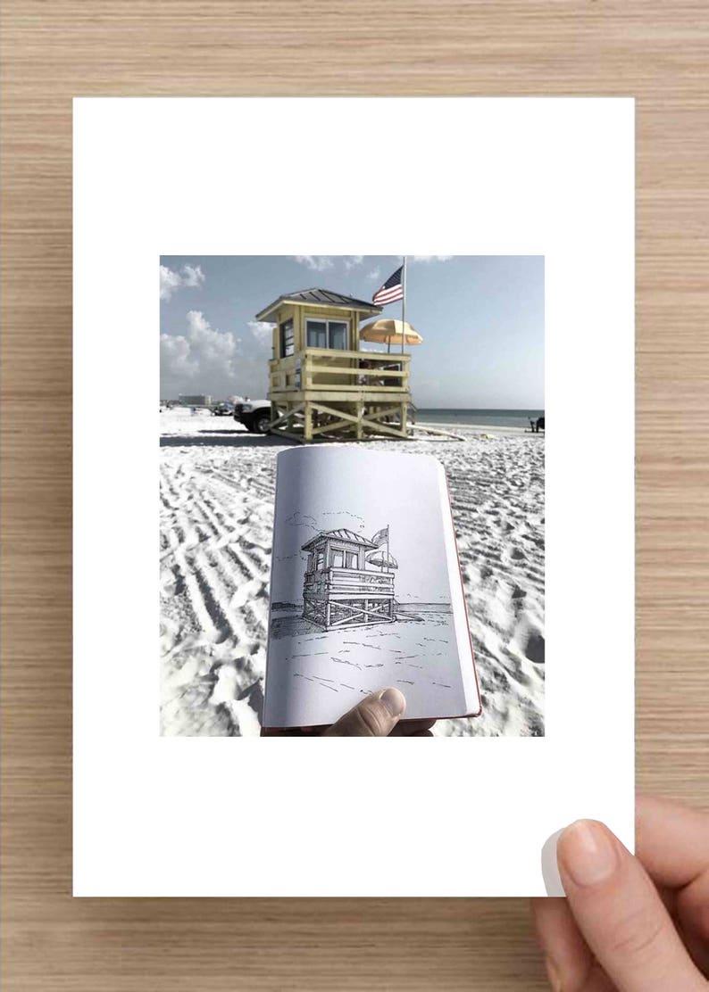 SIESTA KEY BEACH Florida Lifeguard Stand Beach Patrol - Etsy