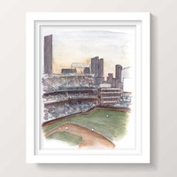 San Diego Padres Petco Park Stadium Ballpark Blueprint Baseball Wall ...