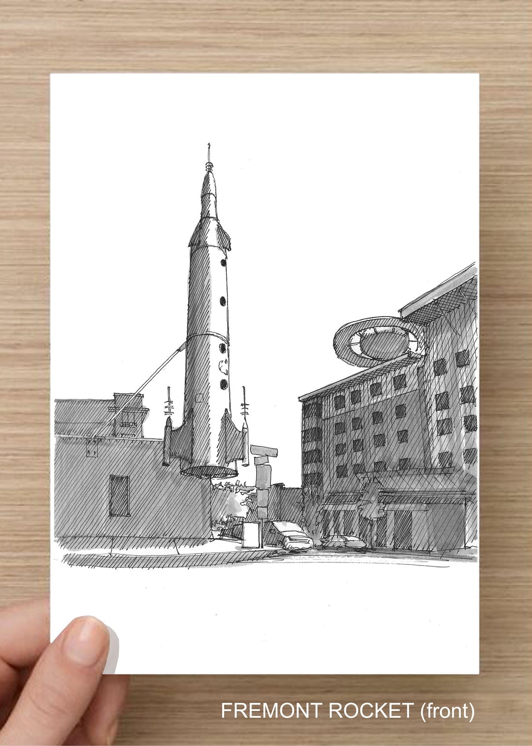 FREMONT ROCKET in Seattle, Washington - Sculpture, Quirky, Center of ...