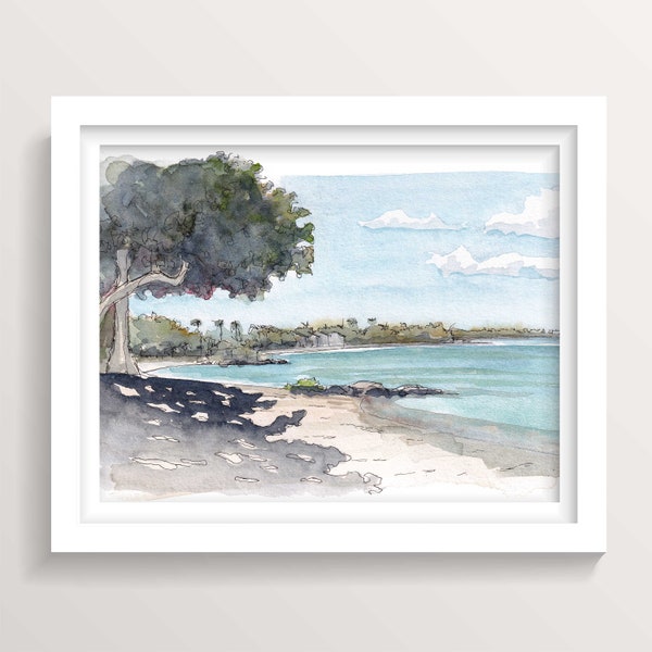 Caribbean Watercolor Painting - Etsy