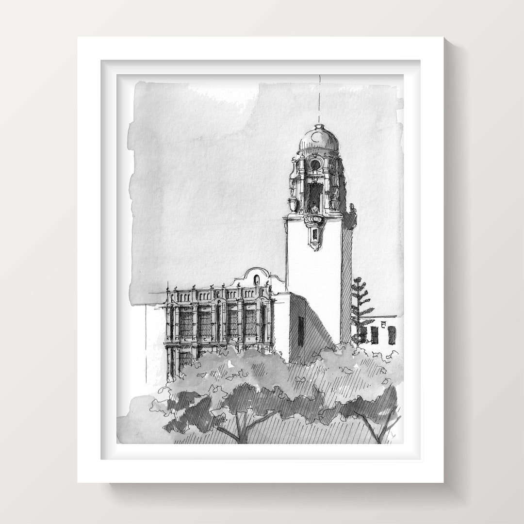 MISSION DELORES High School Tower - San Francisco, Spanish Revival ...
