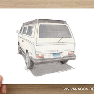 4 Pack WESTFALIA - Vintage Van, Vanlife, Westy, Camping, Roadtrip, Ink ...