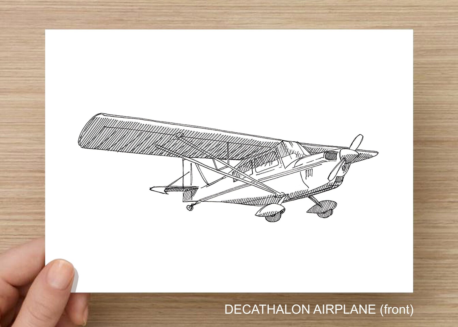 Decathlon Airplane Print – Pen and Ink Line Drawing - Etsy