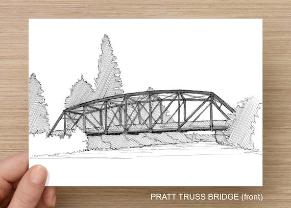 PRATT TRUSS BRIDGE Truckee River Reno Nevada Steel - Etsy