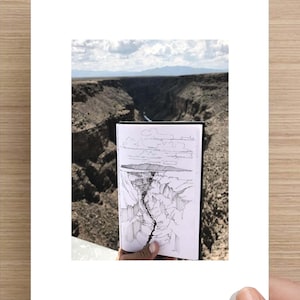 RIO GRANDE GORGE Near Taos, New Mexico - Gorge, River, Canyon, Pen and ...