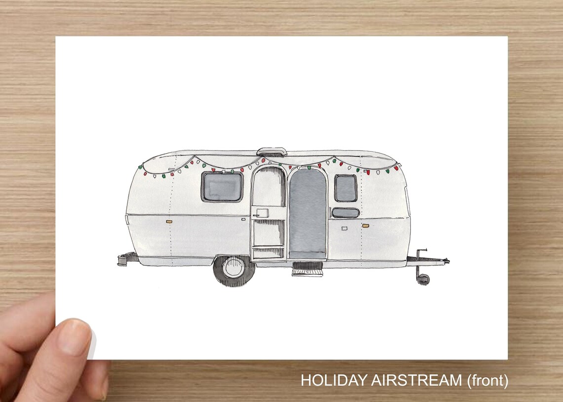 VINTAGE AIRSTREAM TRAILER - Camper, Roadtrip, String Lights, Chic, Rv ...