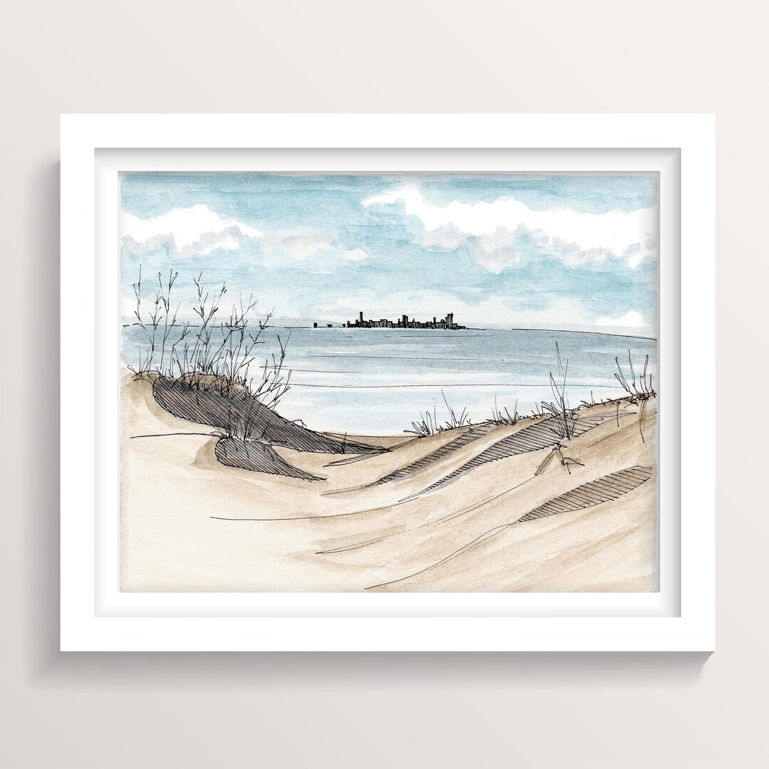 INDIANA DUNES National Park - Lakeshore, Chicago Skyline, Great Lakes ...