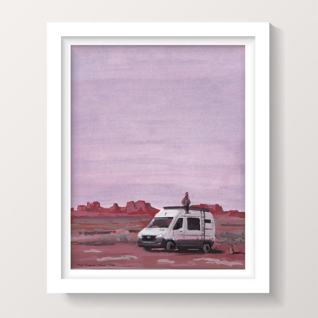 SPRINTER CAMPER VAN - Storyteller Overland Desert Landscape Painting ...