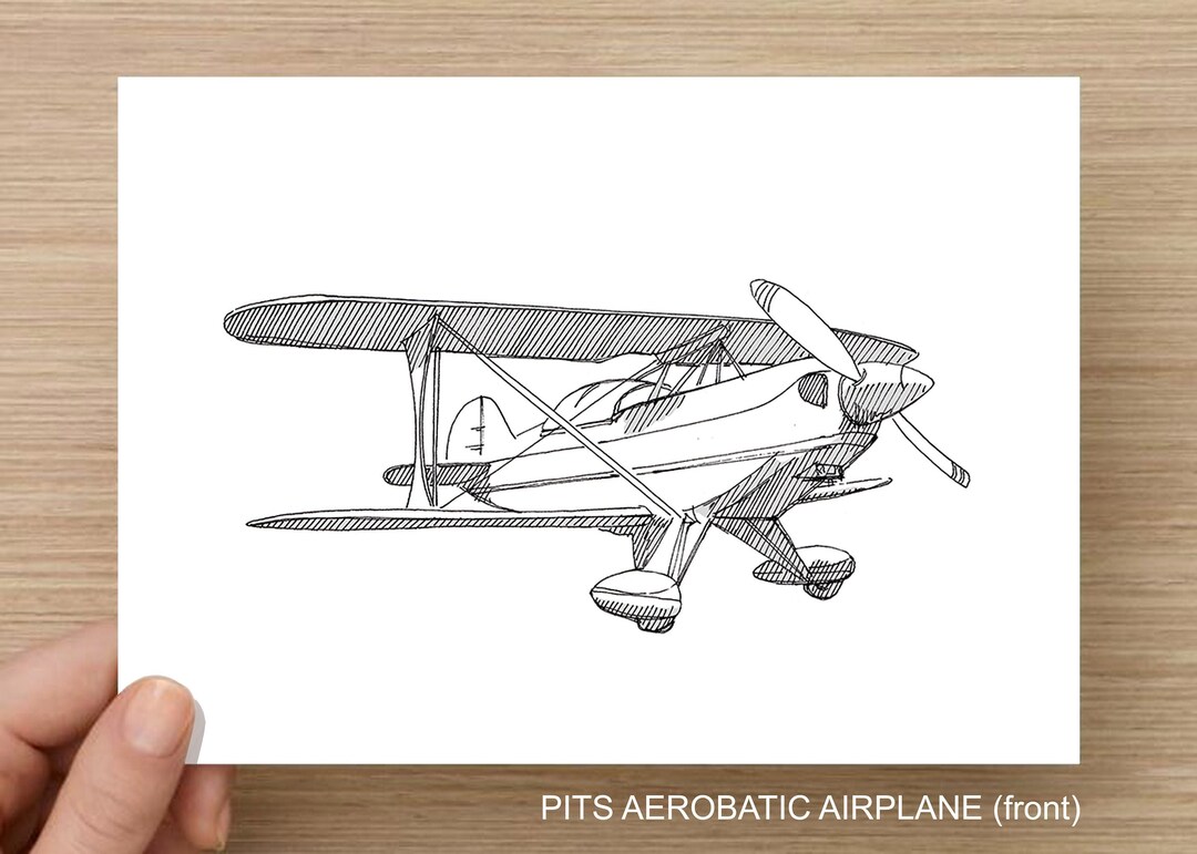 PITS AEROBATIC BIPLANE - Airplane, Plane, Fly, Travel, Flight, Ink ...