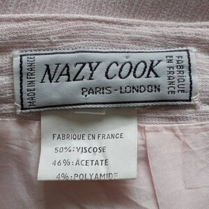 Vintage Nazy Cook Pale Pink Fitted Pencil Skirt | Made in France ...