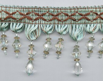Beaded fringe trim | Etsy