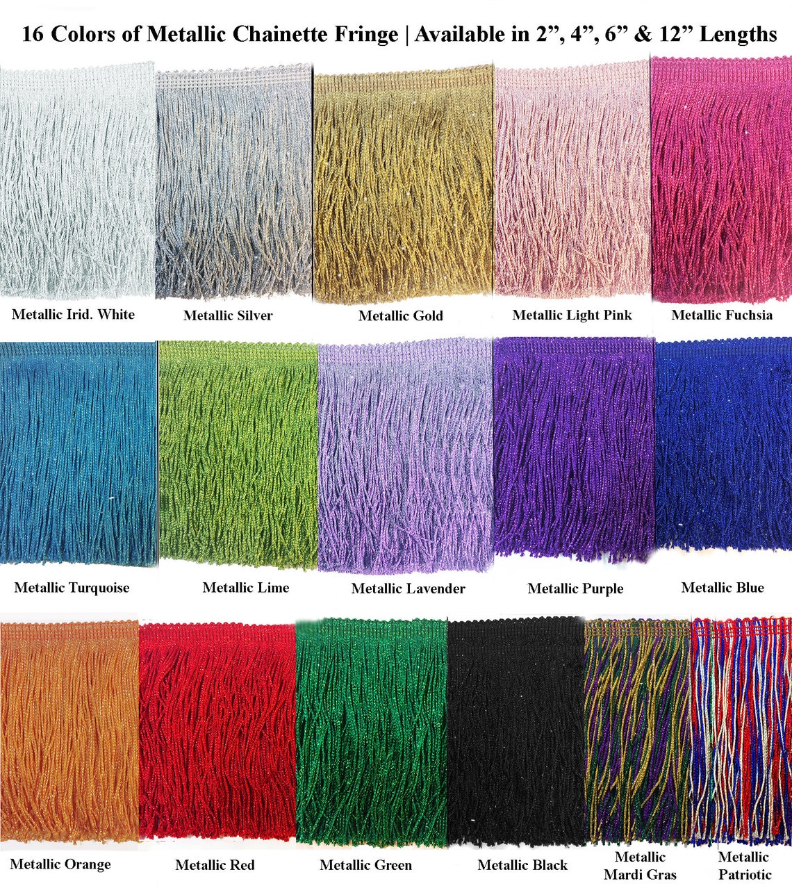 Metallic Fringe Lime Green Metallic Chainette Trim 2 - Etsy