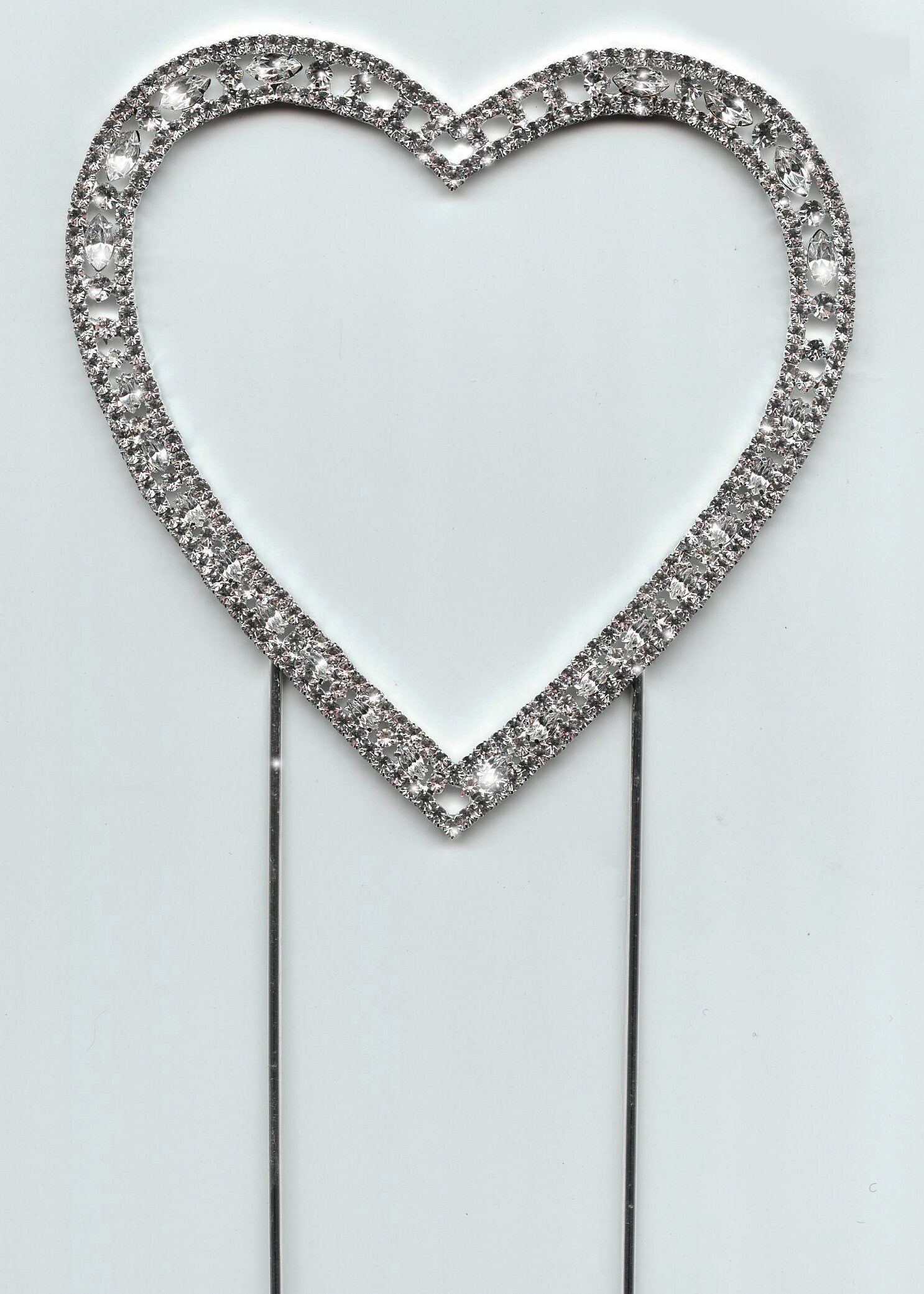 Sale Crystal Heart Cake Topper Cake Decoration for - Etsy