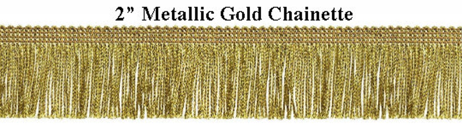 18 Metallic Fringe Long Gold or Silver Chainette Cut | Etsy