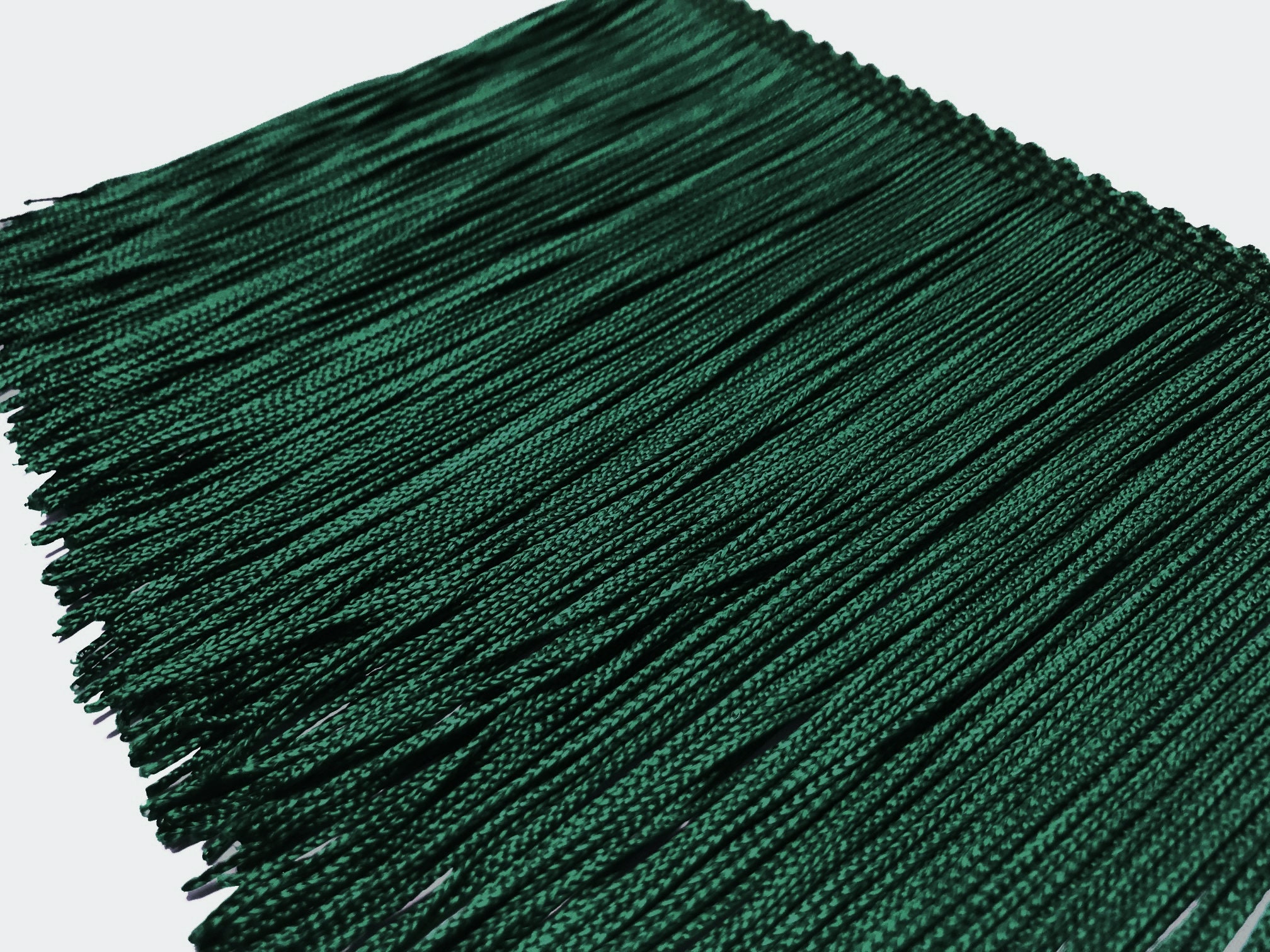 Fringe Hunter Chainette Cut Fringe Dark Forest Green | Etsy