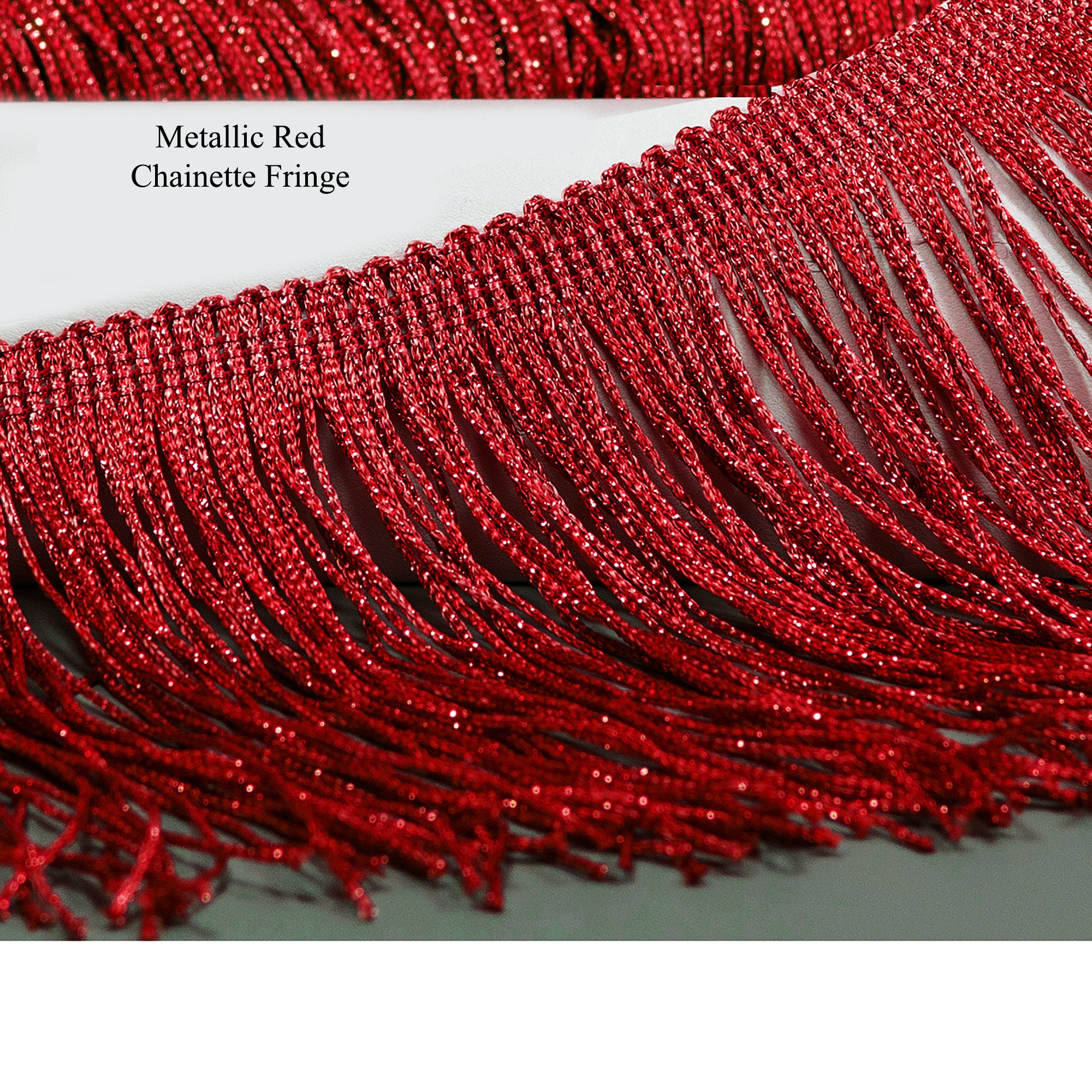 Metallic Chainette Fringe