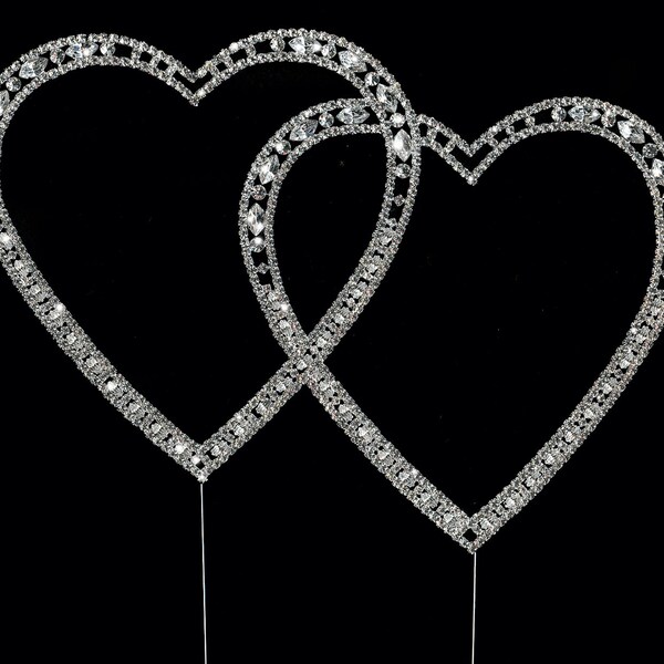 Rhinestone Wedding Cake Topper - Etsy