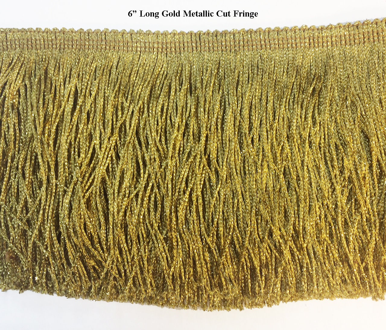 18 Metallic Fringe Long Gold or Silver Chainette Cut | Etsy