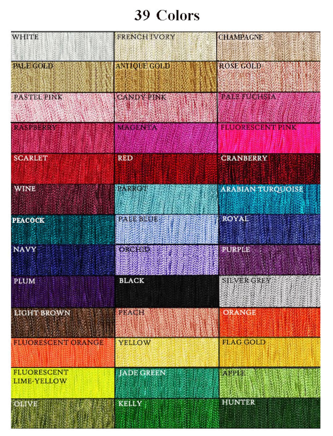 24 Fringe Long Chainette Hangs Loose at Bottom Trim for Dancewear ...