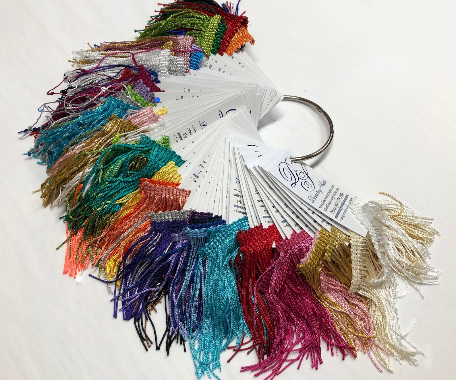 Fringe Sample(s) of Chainette Fringe Trim | Sample Cutting Length of ...