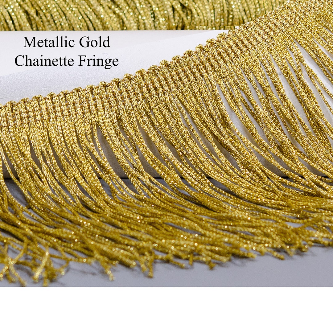 Metallic Gold Chainette Fringe Trim in 7 Lengths | Dance, Dancewear ...
