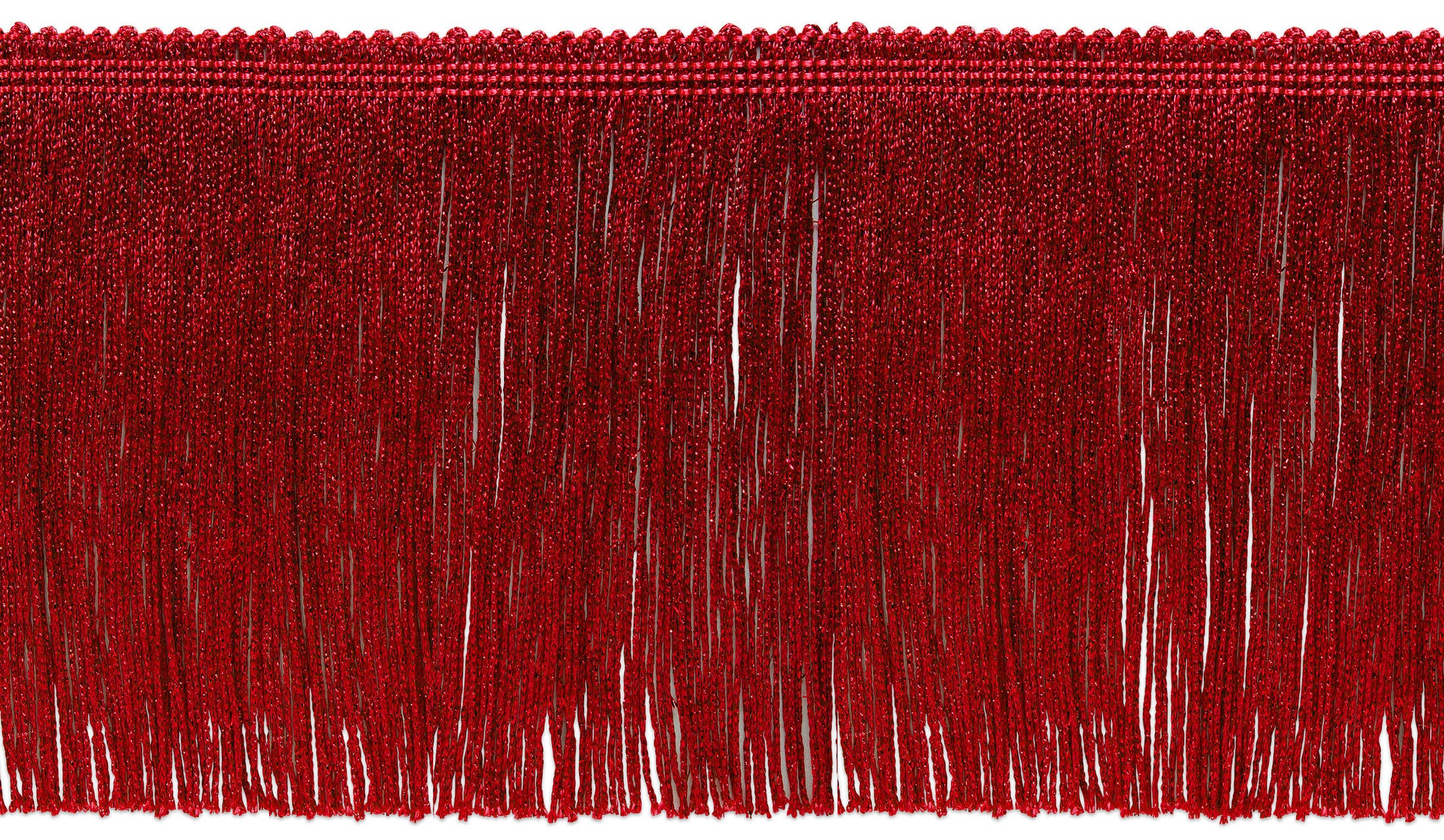 Metallic Fringe Red Metallic Chainette Fringe Trim - Etsy