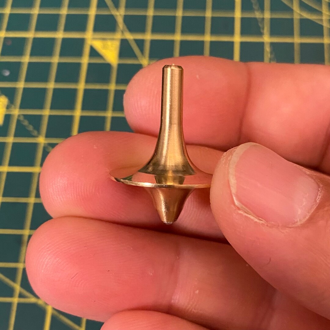 Solid Brass Small Spinning Top - Etsy