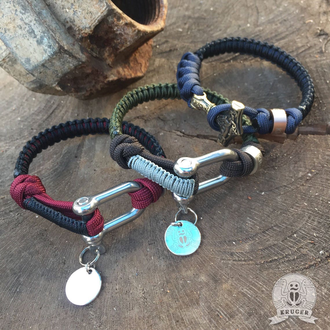 Microcord and Steel Bracelet - Etsy