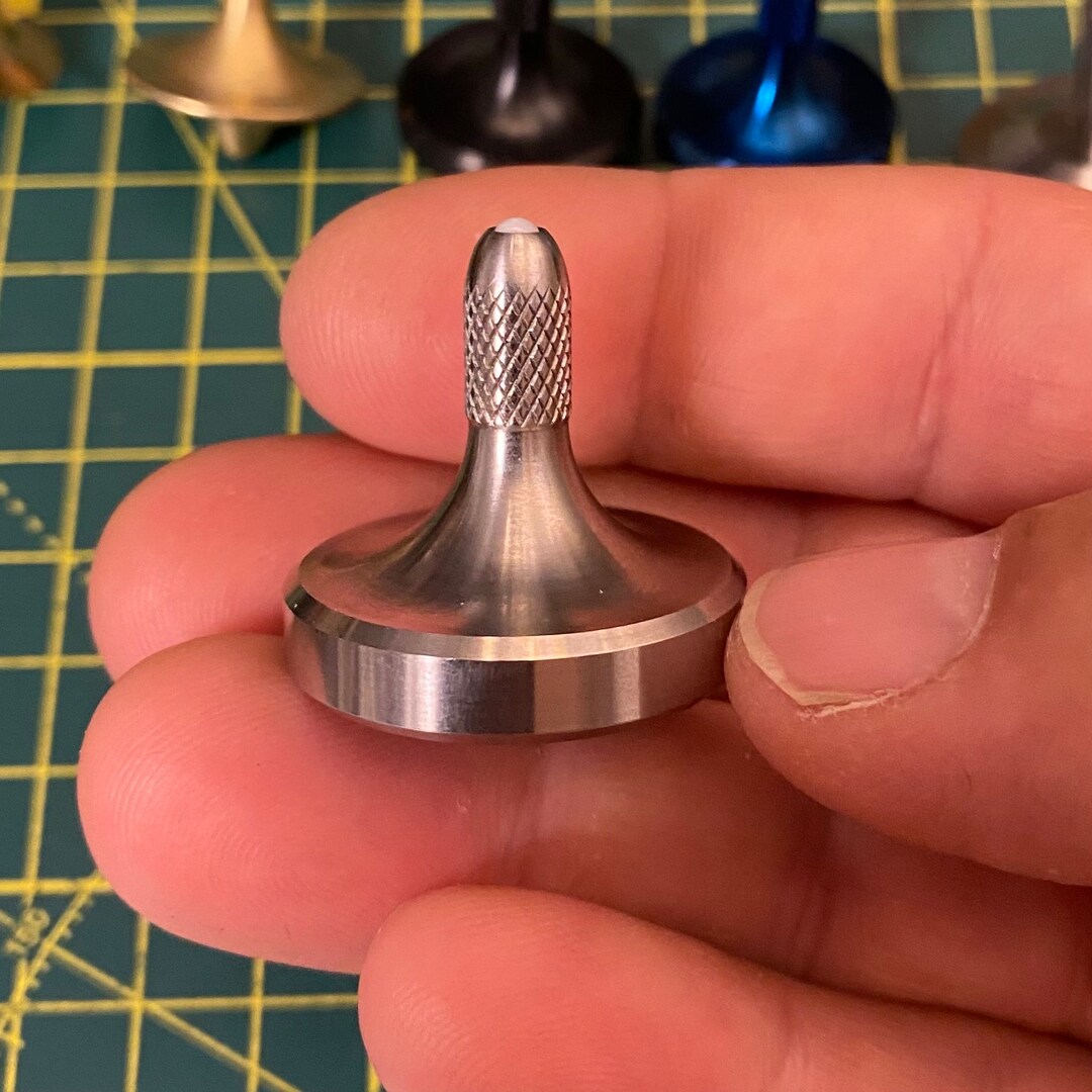 Solid Steel Large Spinning Top - Etsy