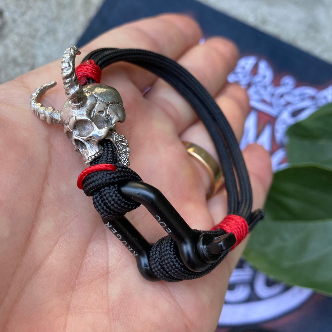 Silver Demon Bracelet - Etsy