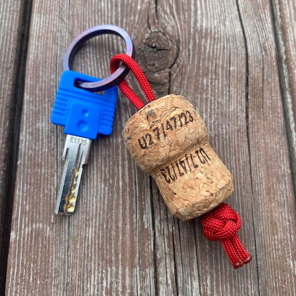 Floating Cork Keychain - Etsy