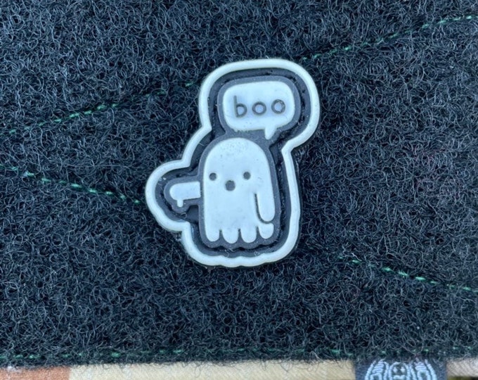 Ghost BOO Morale Patch Ranger Eye PVC Patch. Glows in the - Etsy