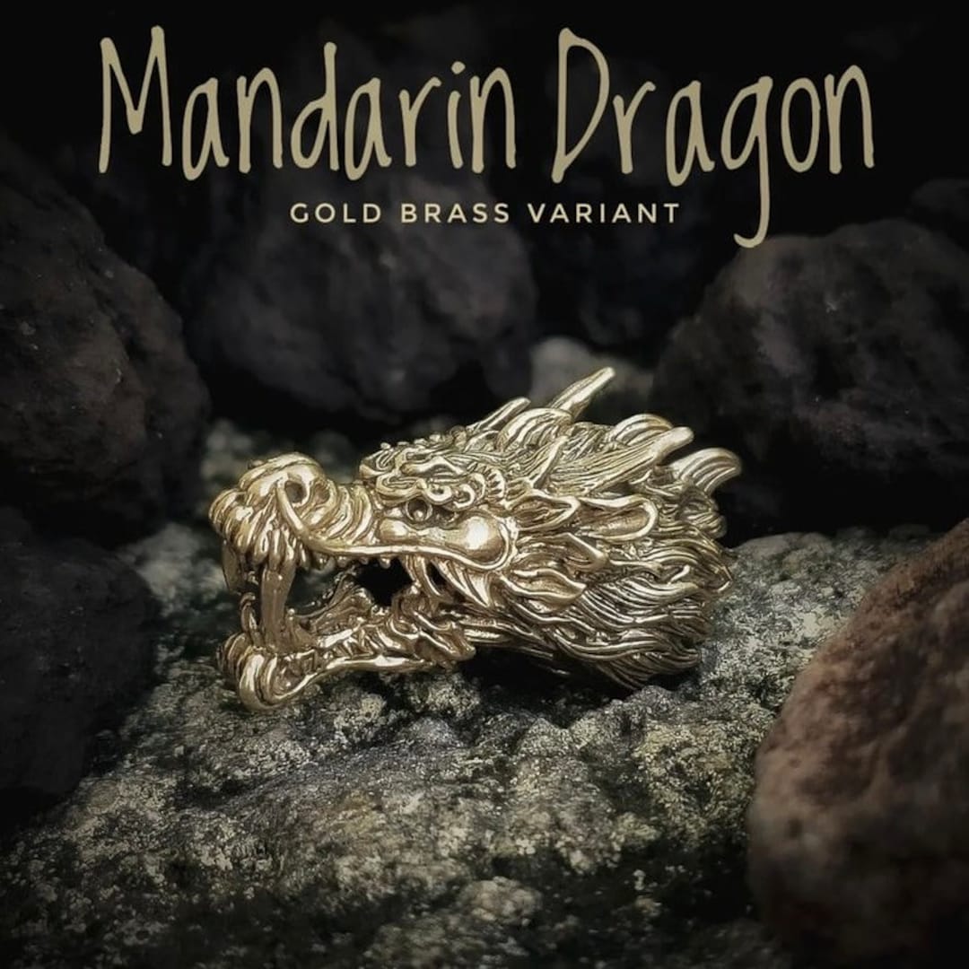 Mandarin Dragon Head Bead for Paracord - Etsy