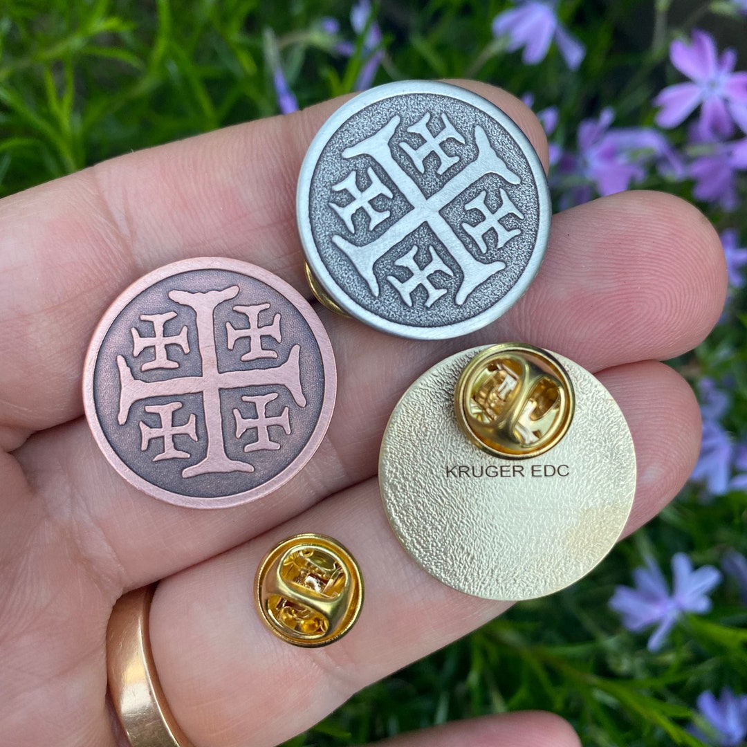 Jerusalem Cross Lapel Pin - Etsy