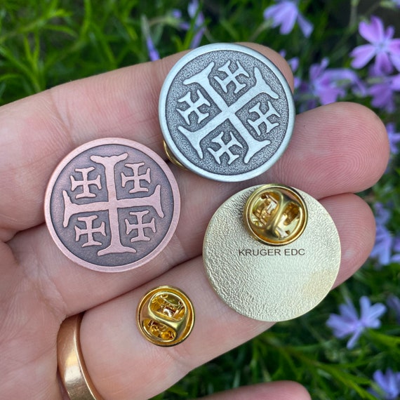 Jerusalem Cross Lapel Pin | Etsy