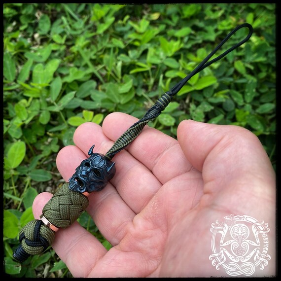 The Black Oni Lanyard | Etsy