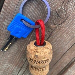 Champagne Cork Keychain - Etsy