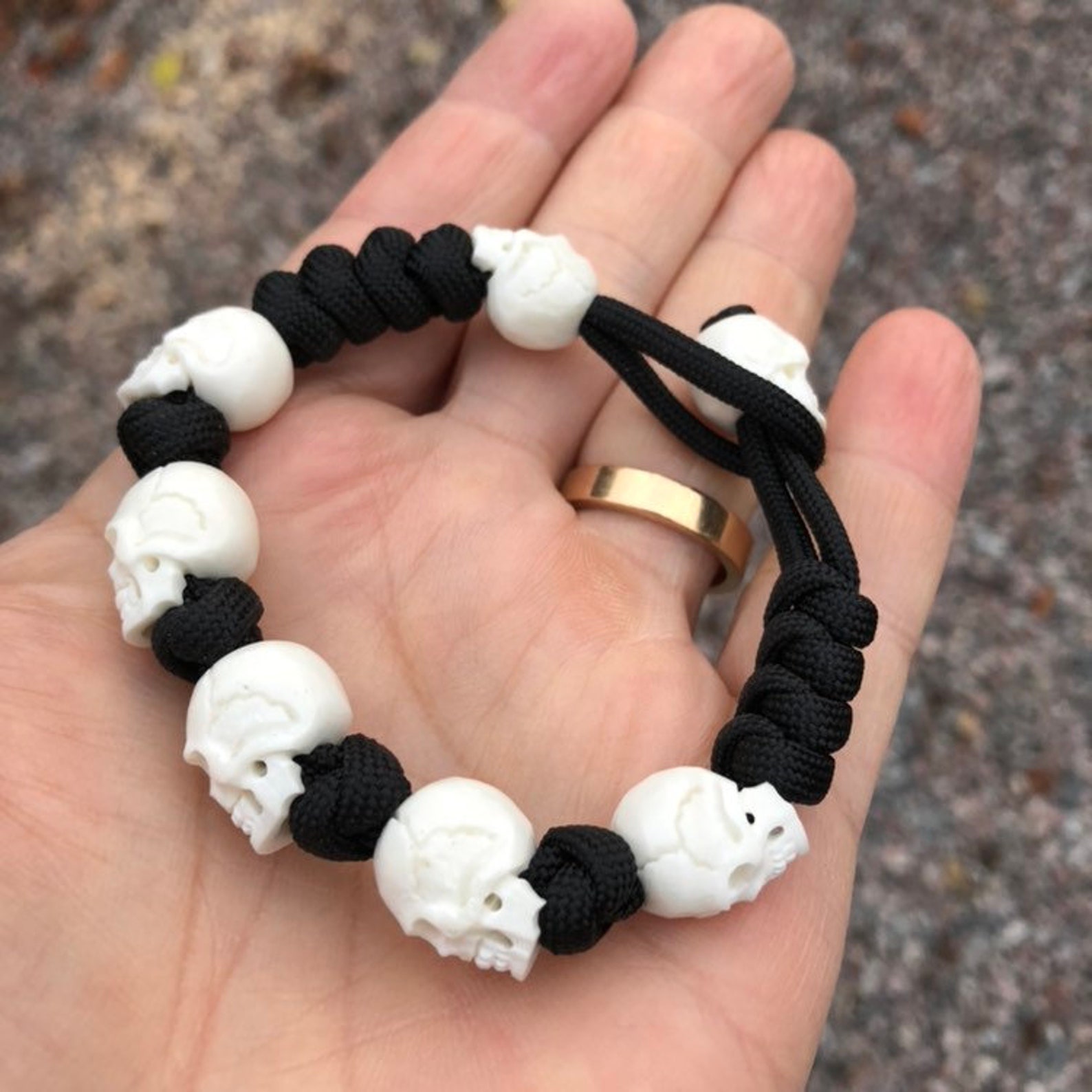 Bone Skull Bracelet - Etsy